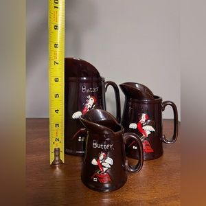 Kitchen | Vintage Redware Rooster Pancake Pitcher Set | Poshmark